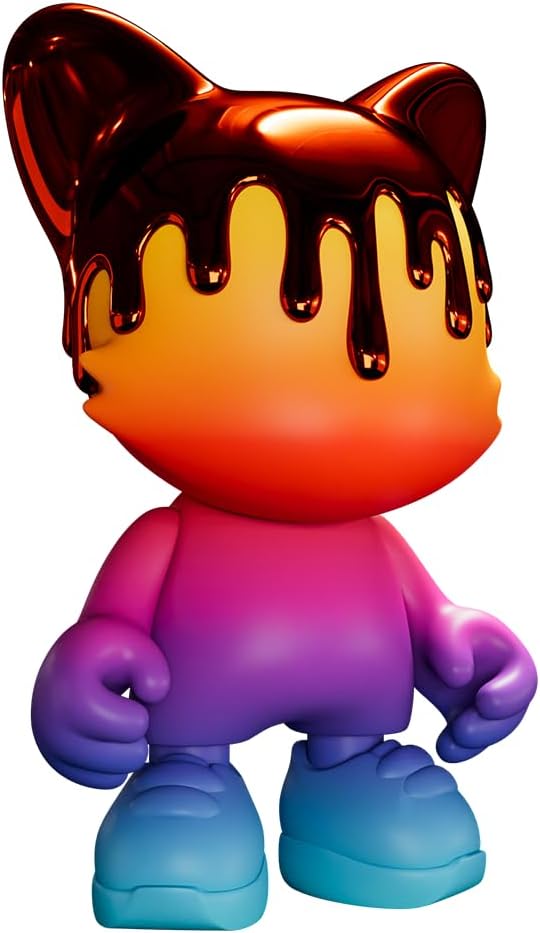 Amazon.com: Superplastic x Rainbow Red Chrome Drip Vinyl 15-Inch ...