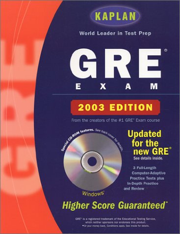 Kaplan Gre Exam 2003 with CD-Rom (Gre (Kaplan)(Book & CD-Rom)): Amazon ...