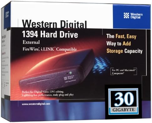Amazon.com: Western Digital 30 GB External FireWire Hard Drive ...