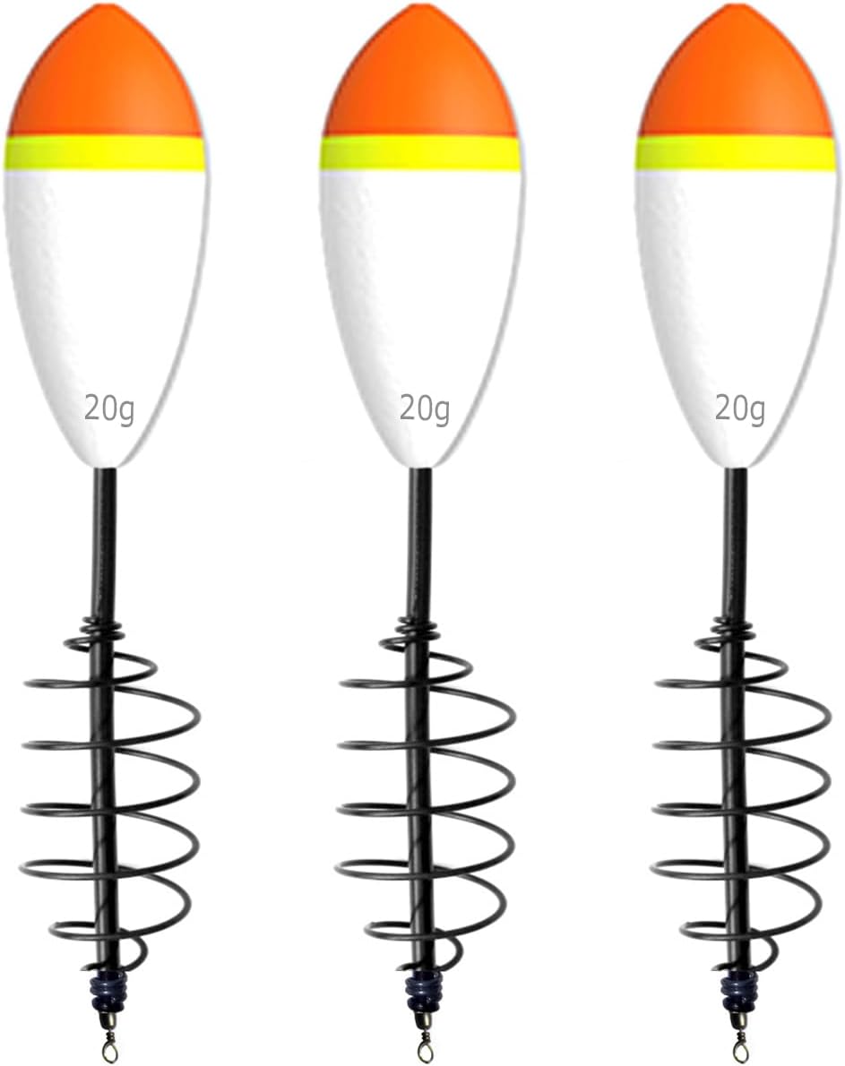 Amazon.com : 3 Fishing Float Feeder 2/3oz Surface Running Floating ...
