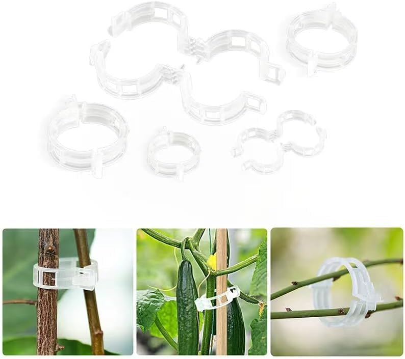 Amazon.com: Secured Plastic Plant Clip, 2024 Upgrade Garden Clips for ...