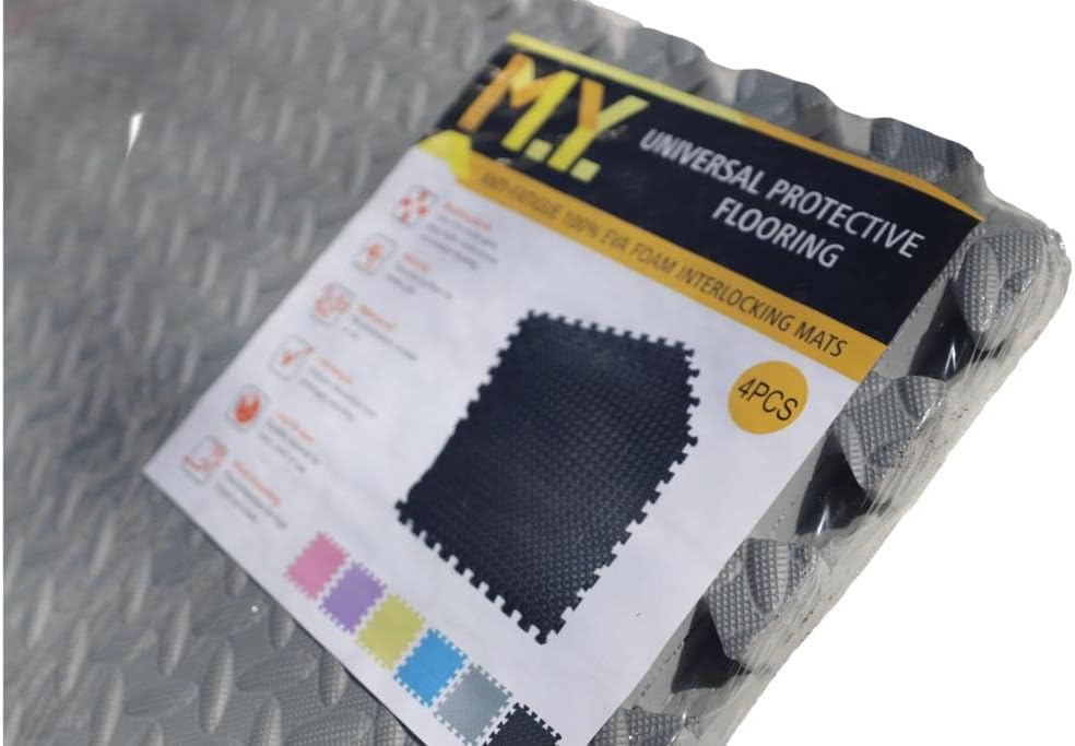 M.Y. Essentials Universal Protective Flooring Anti Fatigue EVA Mats ...
