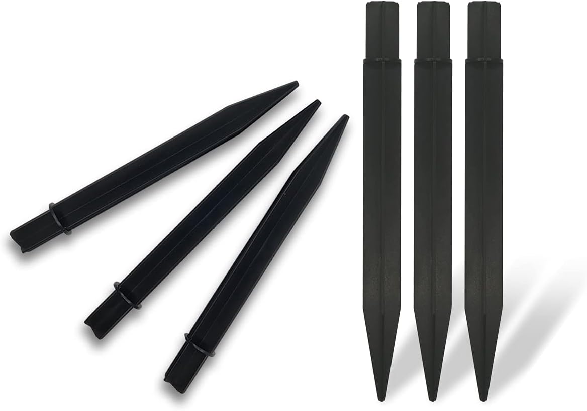 Amazon.com : 12 Pack Metal Replacement Stakes Spike, Solar Light Stakes ...