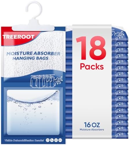 Amazon.com - 18 Pack Moisture Absorbers for Closet, 16OZ Hanging Closet ...