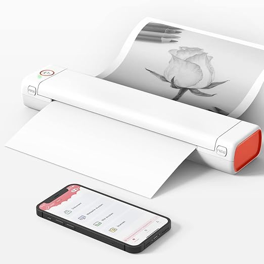 Phomemo Portable Printer M08F A4 Bluetooth Thermal Printer Mobile ...