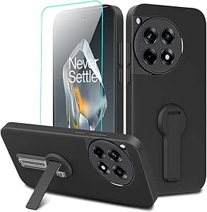 Amazon.com: for OnePlus 12R 5G Phone Case with Glass Screen Protector ...