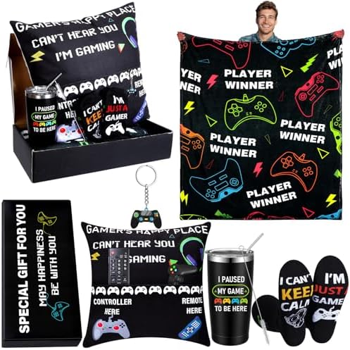 Amazon.com | Ziliny 6 Pcs Gamer Gifts Sets for Boys Graduation Gaming ...