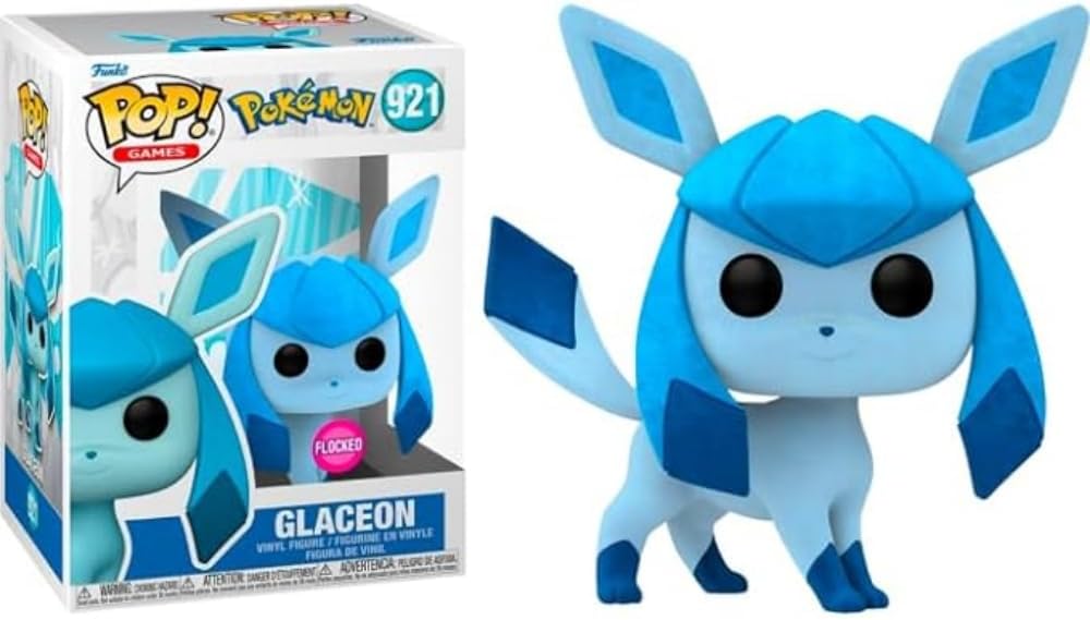 Funko Pop Pokemon Figure Glaceon Flocked Limited Edition #921 ...