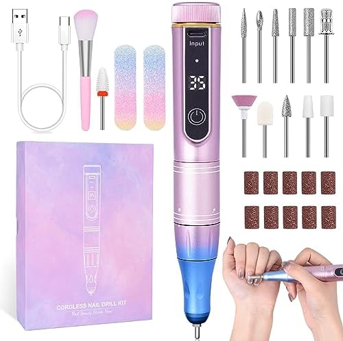 Amazon.com: EVILTO Electric Nail Files Cordless, Professional Nail ...
