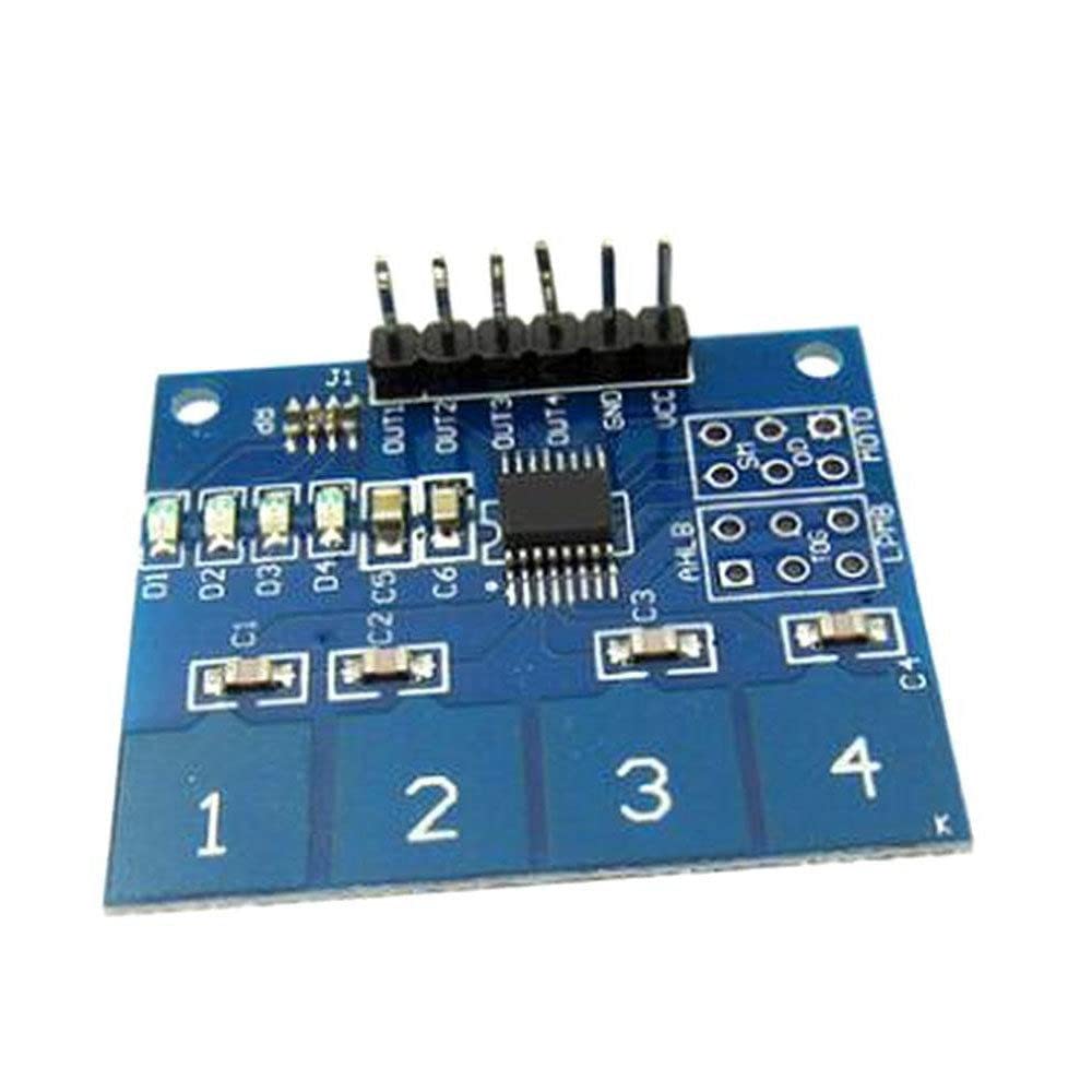 5pcs/lot NEW 4 Channel Digital Touch Sensor Capacitive Switch Module ...