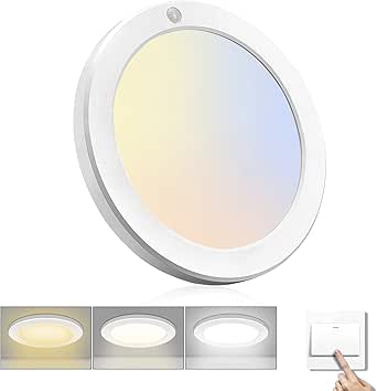 Motion Sensor Ceiling Light: 18W 1600LM 9inch Flush Mount LED Lighting ...