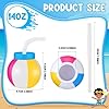Amazon.com: Nuanchu 20 Pcs 14 oz Summer Beach Ball Cups with Straws and ...