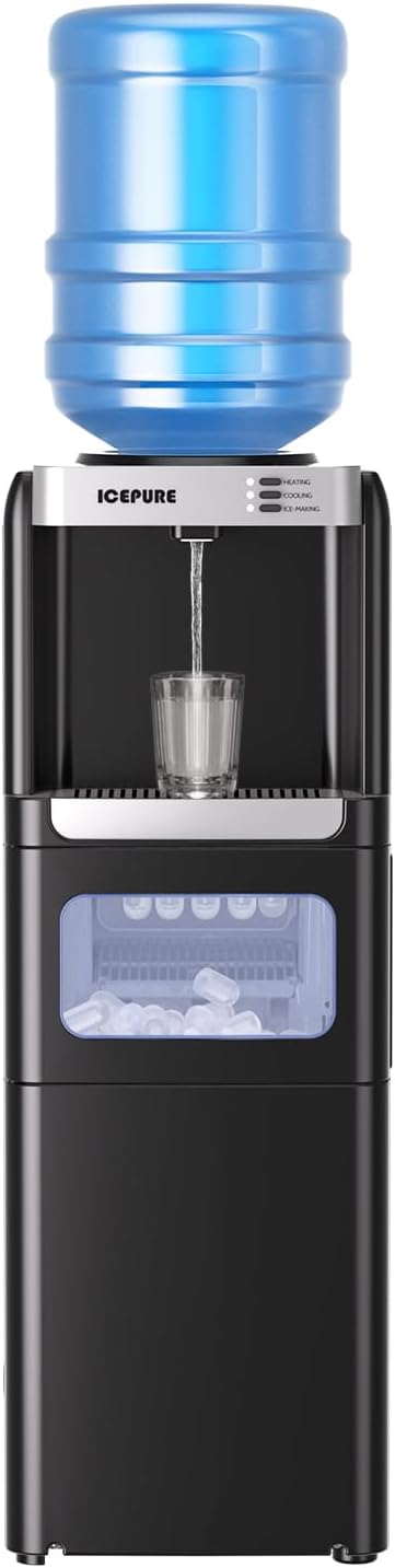 Amazon.com: ICEPURE Water Cooler Dispenser with Build-in Ice Maker, Hot ...
