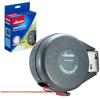 Vileda Cordomatic Retractable Washing line 15m | 1 x 15m clothes line ...