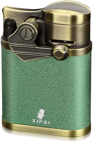 Amazon.com: XIFEI 4 Jet Flame Cigar Lighter, Refillable Butane Lighter ...