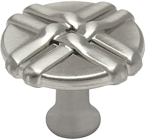 Cosmas® 7062SN Satin Nickel Braided Cabinet Hardware Round Knob - 1-1/4 ...