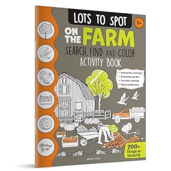 Lots to Spot On The Farm: Search, Find and Color Activity Book: Wonder ...