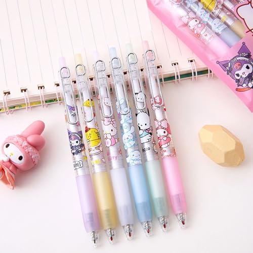 Amazon.com : Generic 6Pcs Cartoon Ballpoint Pens Anime Gel Ink Pen ...