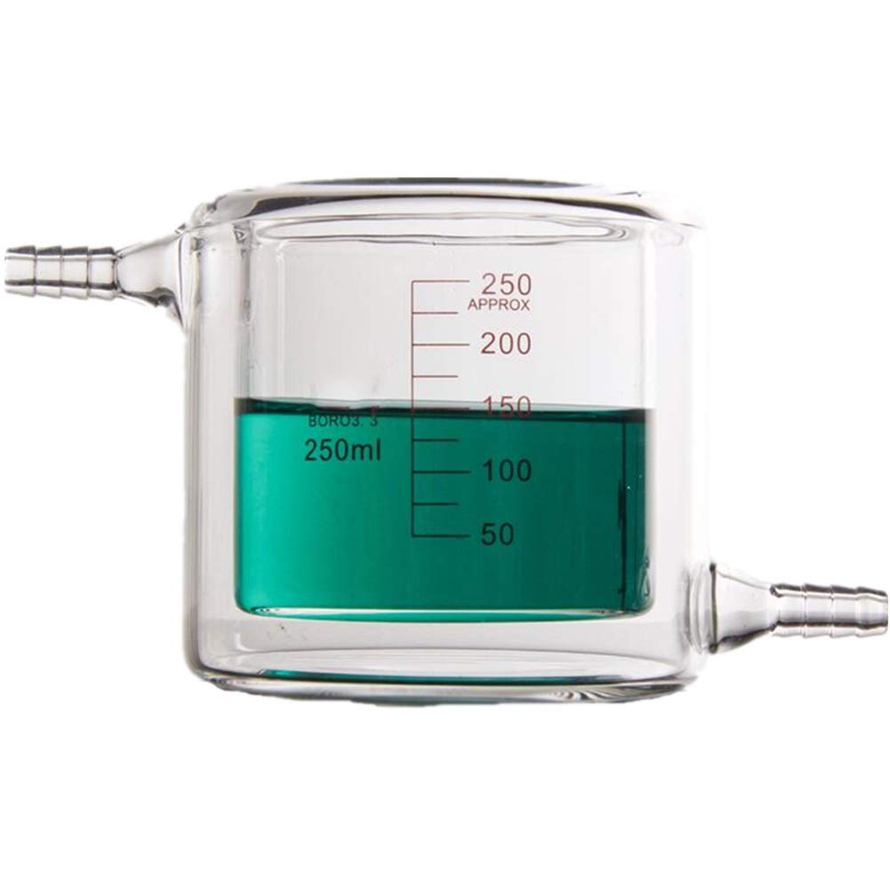 Buy Double-layer Jacketed Beaker 100 150 250ML Jacketed Glass Beaker ...