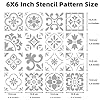 Amazon.com: 16-Pack Spanish Tile Stencil Set (6X6 Inch) Authentic ...