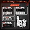 Amazon.com: Lower Door Hinge Front Kit Left Driver Side and Right ...