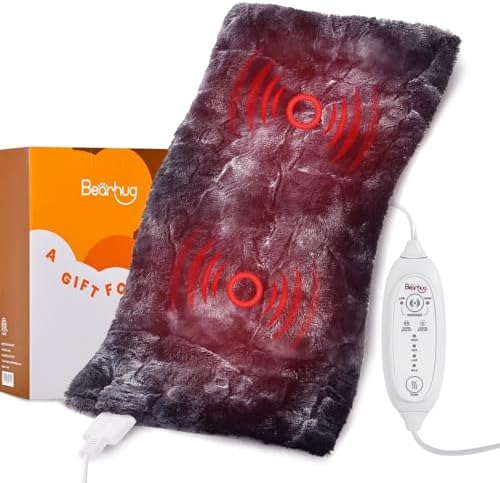 Amazon.com: Bearhug Heating Pad Weighted Massage Heat Pad17”×33 ...