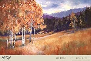 Amazon.com: Luminous Aspens - Poster by Ann Ruttan (37 x 25): Prints ...