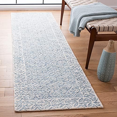 Amazon.com: SAFAVIEH Abstract Collection Runner Rug - 2'3" x 10', Blue ...