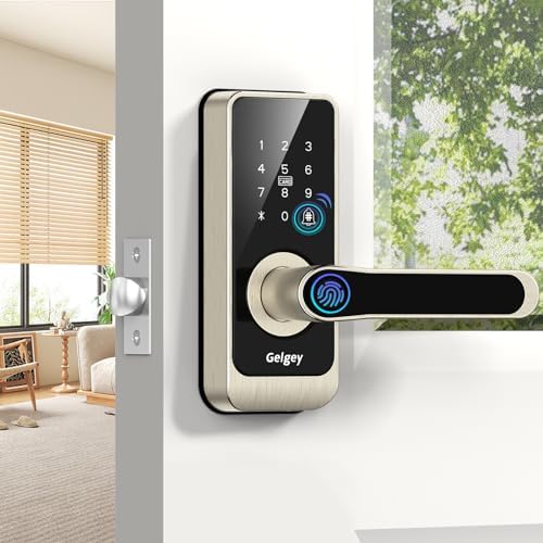 Tenon K1 Fingerprint Smart Door Lock with Handle, Biometric Fingerprint ...
