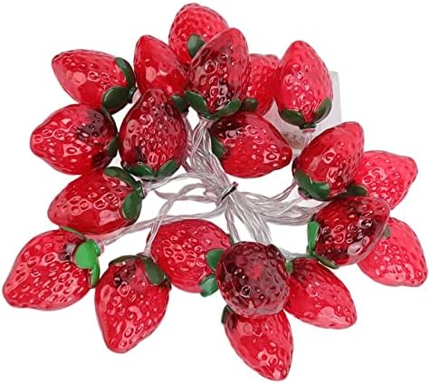 Amazon.com: Strawberry String Lights 9.8ft 20LEDs Battery Powered ...