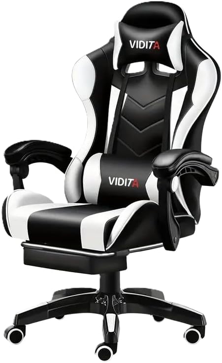 Amazon.com: VIDITA Gaming Chair with Footrest, Ergonomic Racing Style ...