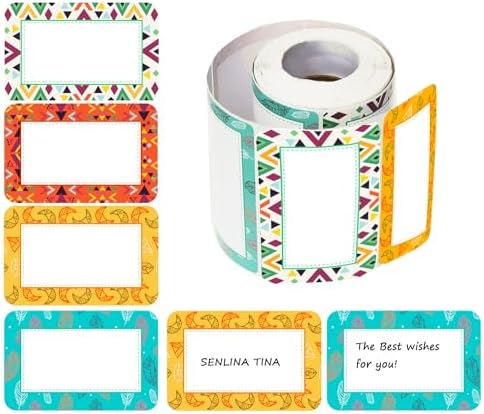 Amazon.com : 300 Pcs Big Name Tag Stickers Self Adhesive Colorful Name ...