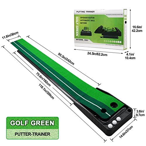 Signstek Indoor Outdoor Golf Auto Return Putting Trainer Mat ...