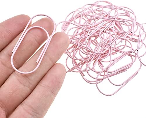 Amazon.com : HAHIYO Paper Clips 2 inches (50mm) Length Pink Wide ...