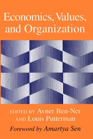Economics, Values, and Organization: 9780521580878: Economics Books ...