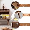 Amazon.com: Hymus Short Nightstand - 100% Natural Solid Beech Wood ...