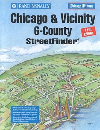 Chicago 6 County Atlas (Illinois) (Streetfinder S.): Amazon.co.uk: Rand ...