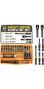 Hi-Spec Socket Set & Screwdriver Bits with Ratchet Handle, Torx & Small ...