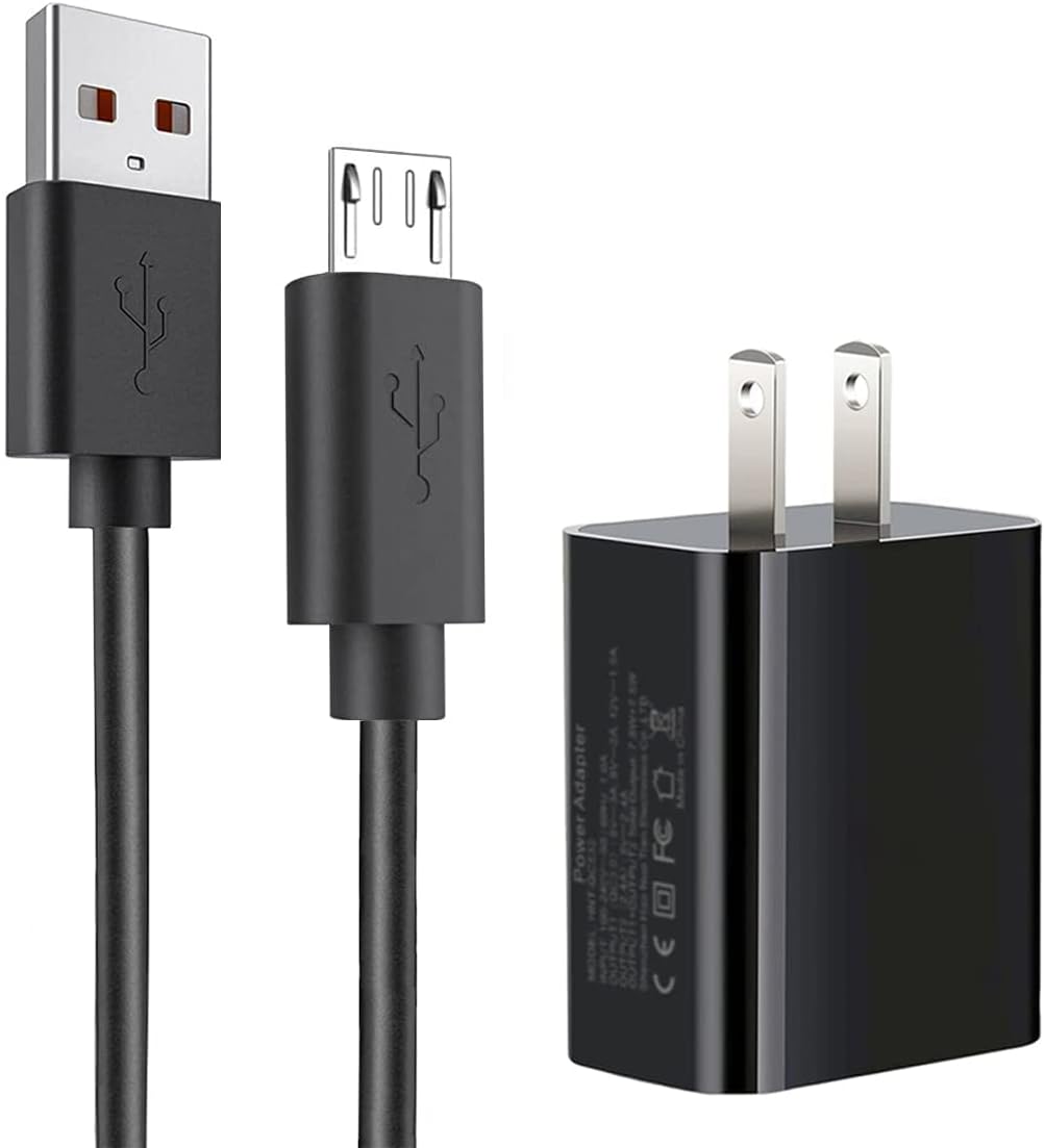 Amazon.com: USB Mirco Fast Charger for Kindle Fire HD 6, 7, 8, 10(1-8th ...