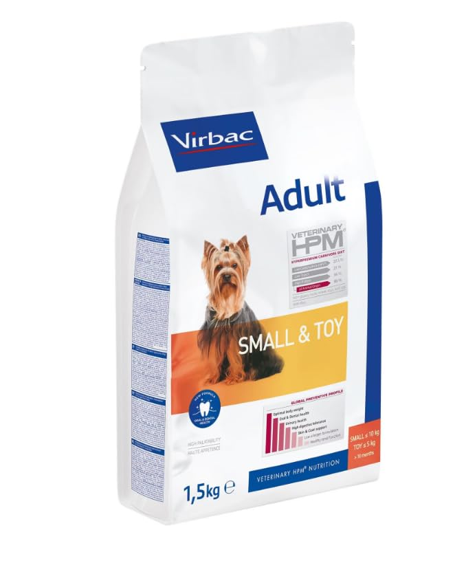 Virbac CROQUETTES Chien Veterinary HPM Dog Adult Small & Toys ...