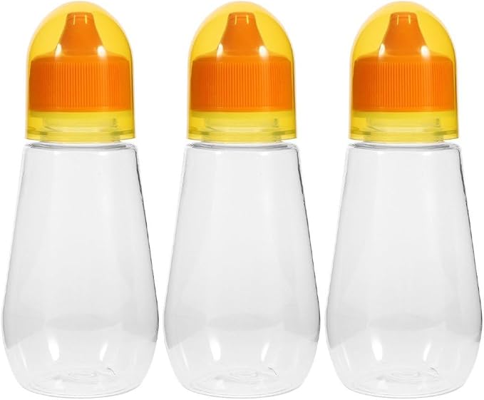 Amazon.com: pp supm 3 Pcs Empty Honey Bottles, Mini Squeeze Bottle ...