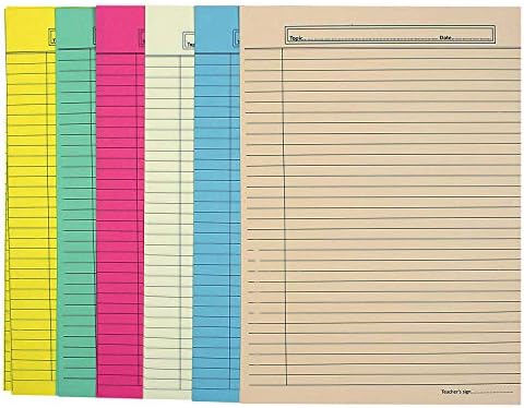 SIDEWOK A4 Size One Side Ruled Coloured Sheet/Paper for Project ...