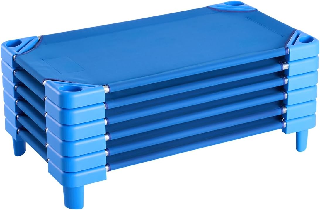 Amazon.com : VEVOR Stackable Kiddie Cot, 6 Pack Portable Toddler Nap ...