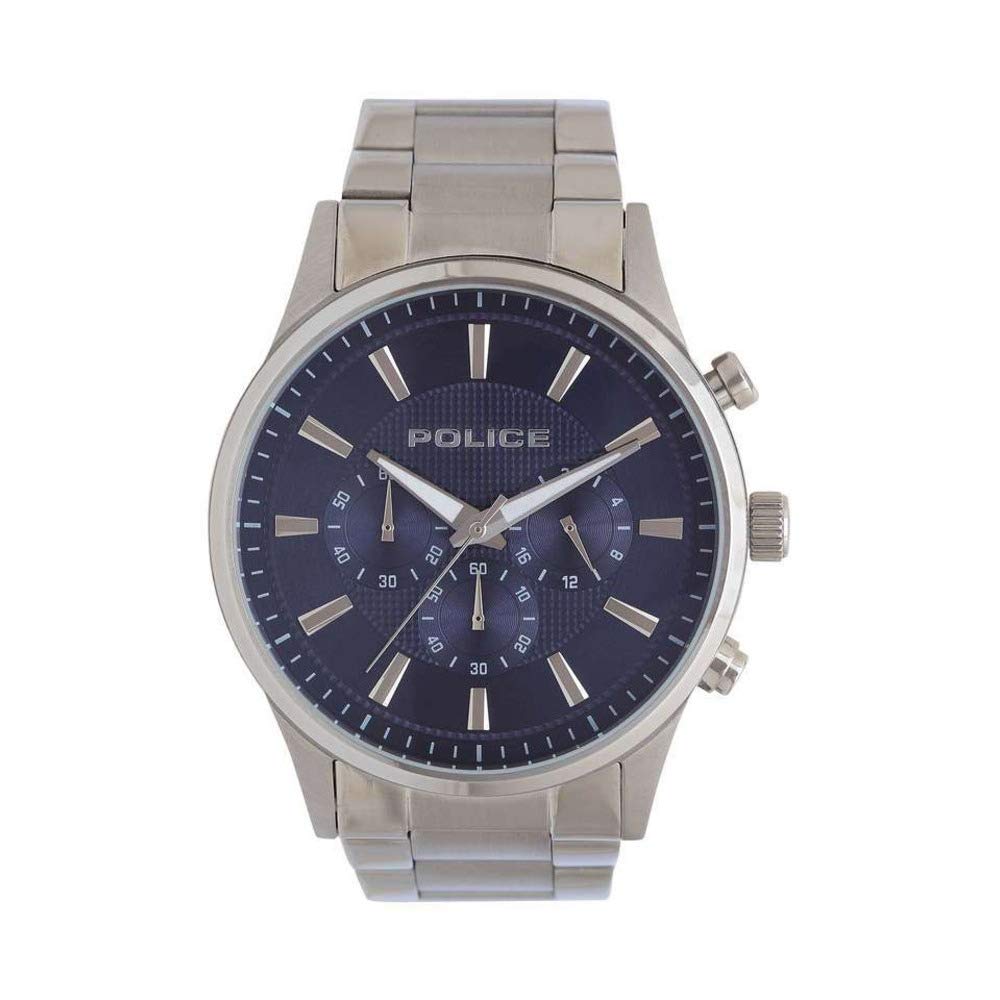 Police Mens Metallic Chronograph Watch - W-PL15589JS03MW (Blue_Free ...