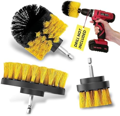 Amazon.com: Drill Brush Car Detailing Attachment Set – 3 Piece Power Scrubber Brush Kit for ...