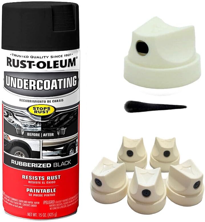 Spray Paint Caps for Rust-Oleum Undercoating Spray, Rubberized ...