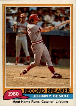 Amazon.com: 1981 Topps Baseball Card #201 Johnny Bench : Collectibles ...