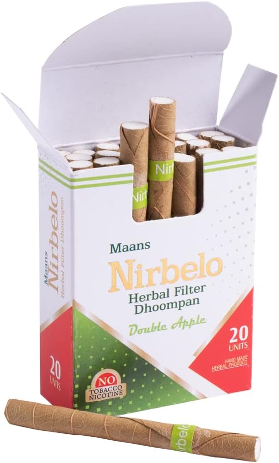 Amazon.com: Nirbelo Herbal Cigarette 100% Tobacco & Nicotine Free - 20 ...