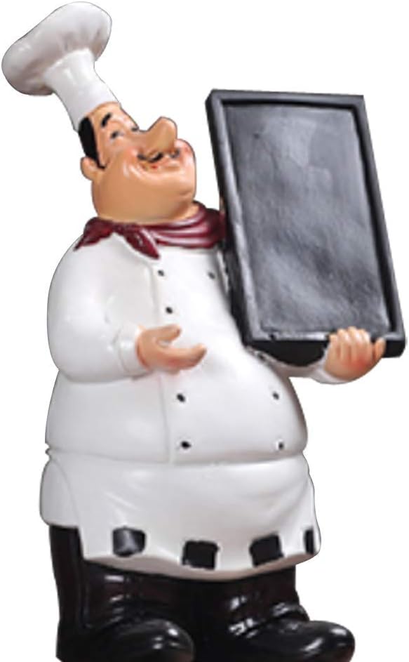 Amazon.com: sleeri Counter Top Chef Figurine Collectible Kitchen Chef ...