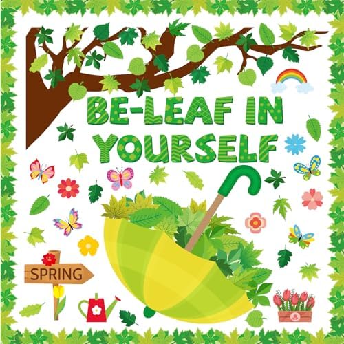 Amazon.com: Qyeahkj 149 Pcs Spring Bulletin Board Boarder Decorations ...